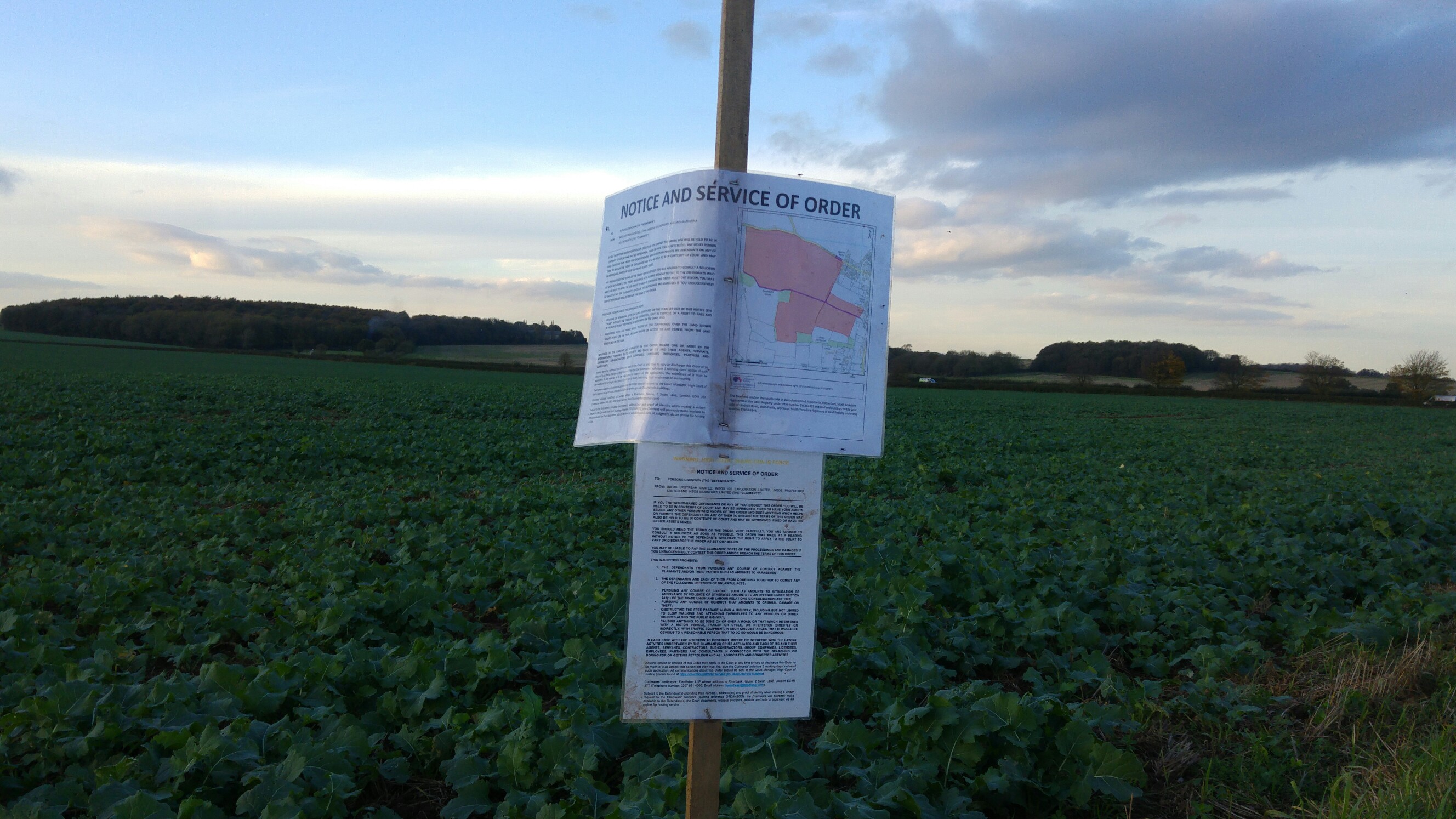 Woodsetts villagers to send INEOS protest photo to Downing Street ...
