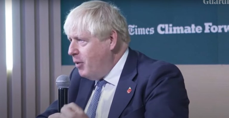 COP27: Boris Johnson criticises net zero sceptics who want to “frack ...
