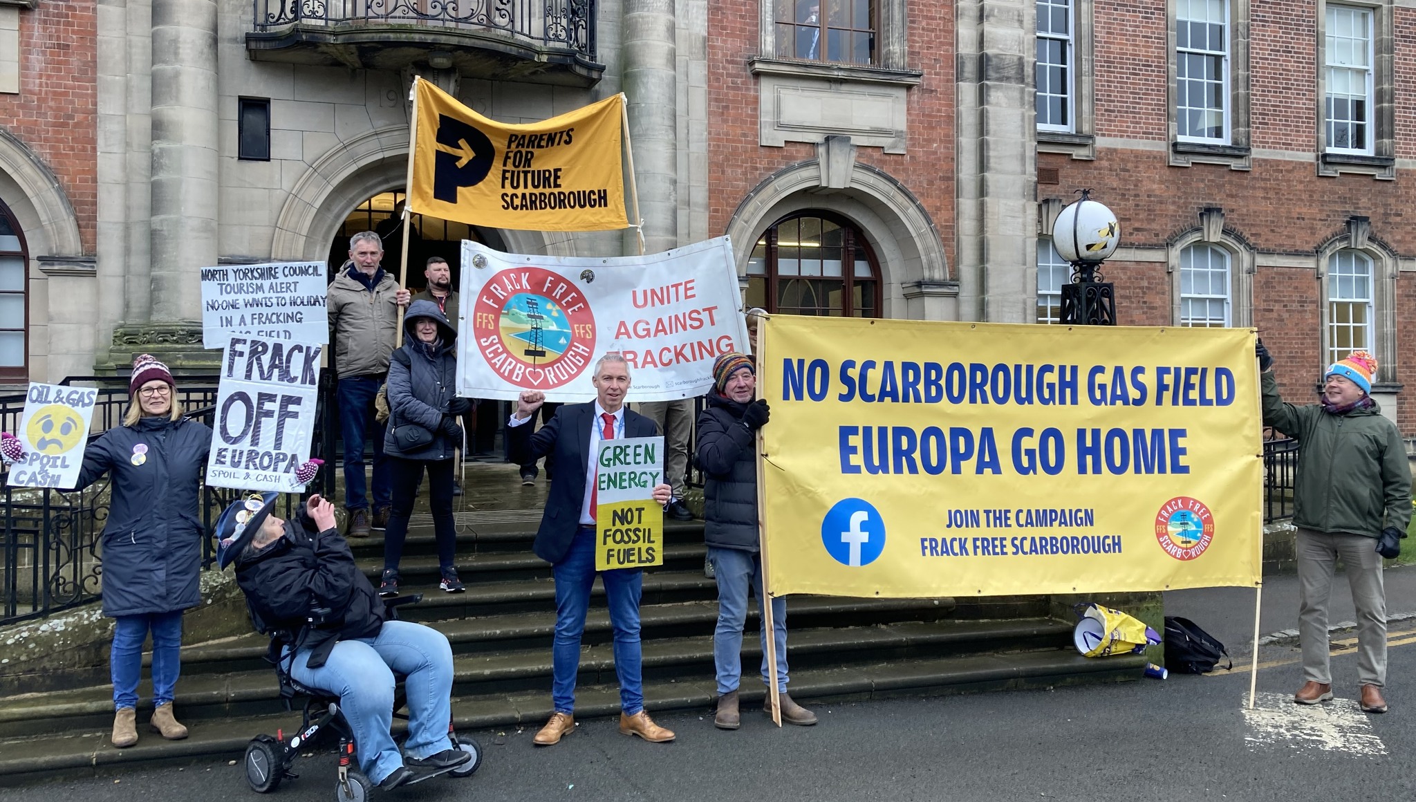 Burniston fracking protest – DRILL OR DROP?