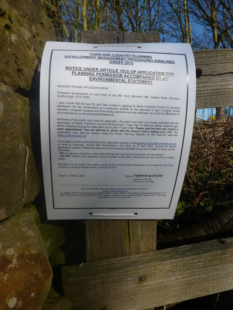 Planners back Burniston gas drilling and lower-volume fracking – DRILL ...